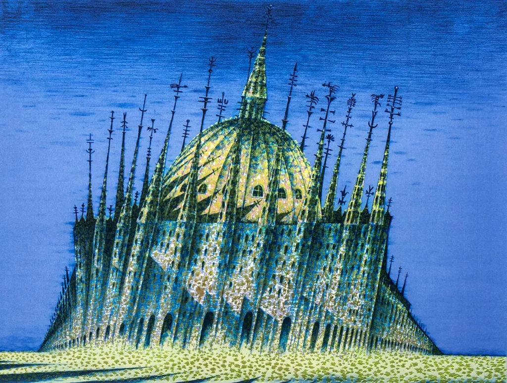 Katedral - Digitalt Grafisk Arbeid (D.G.A) av Jan Baker